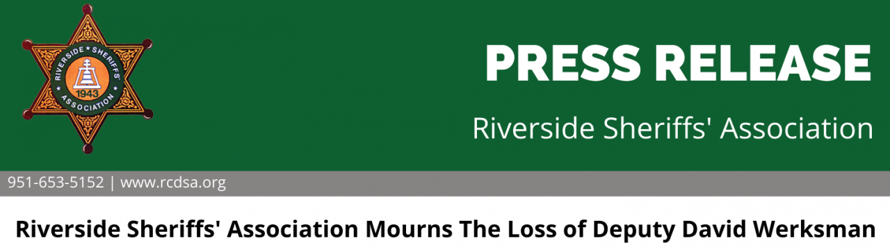Riverside Sheriffs' Association Mourns The Loss of Deputy David ...